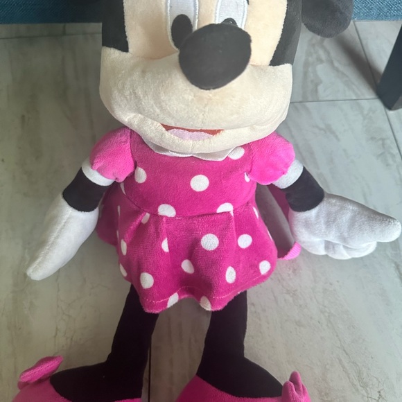 Disney | Toys | Disney Minnie Mouse Pink Polka Dot Plush | Poshmark